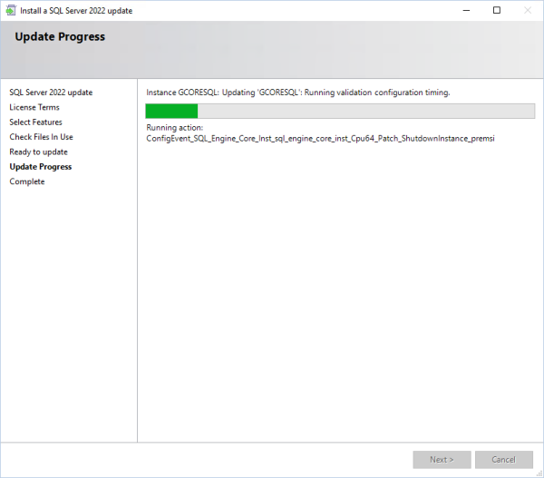 Cumulative Update for SQL Server